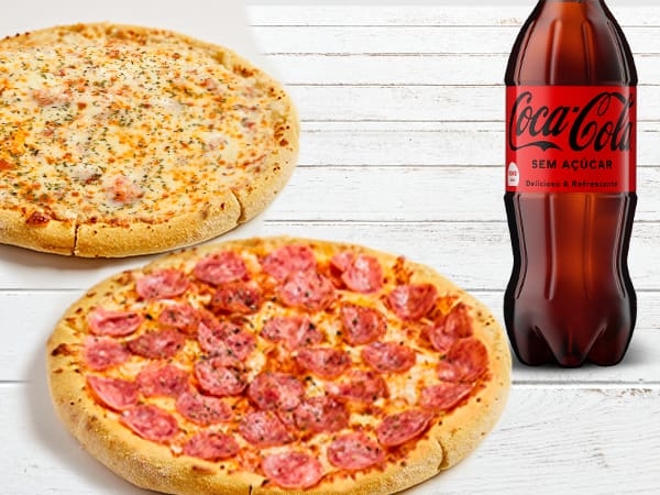 2 pizza + coca cola :: Império Melim